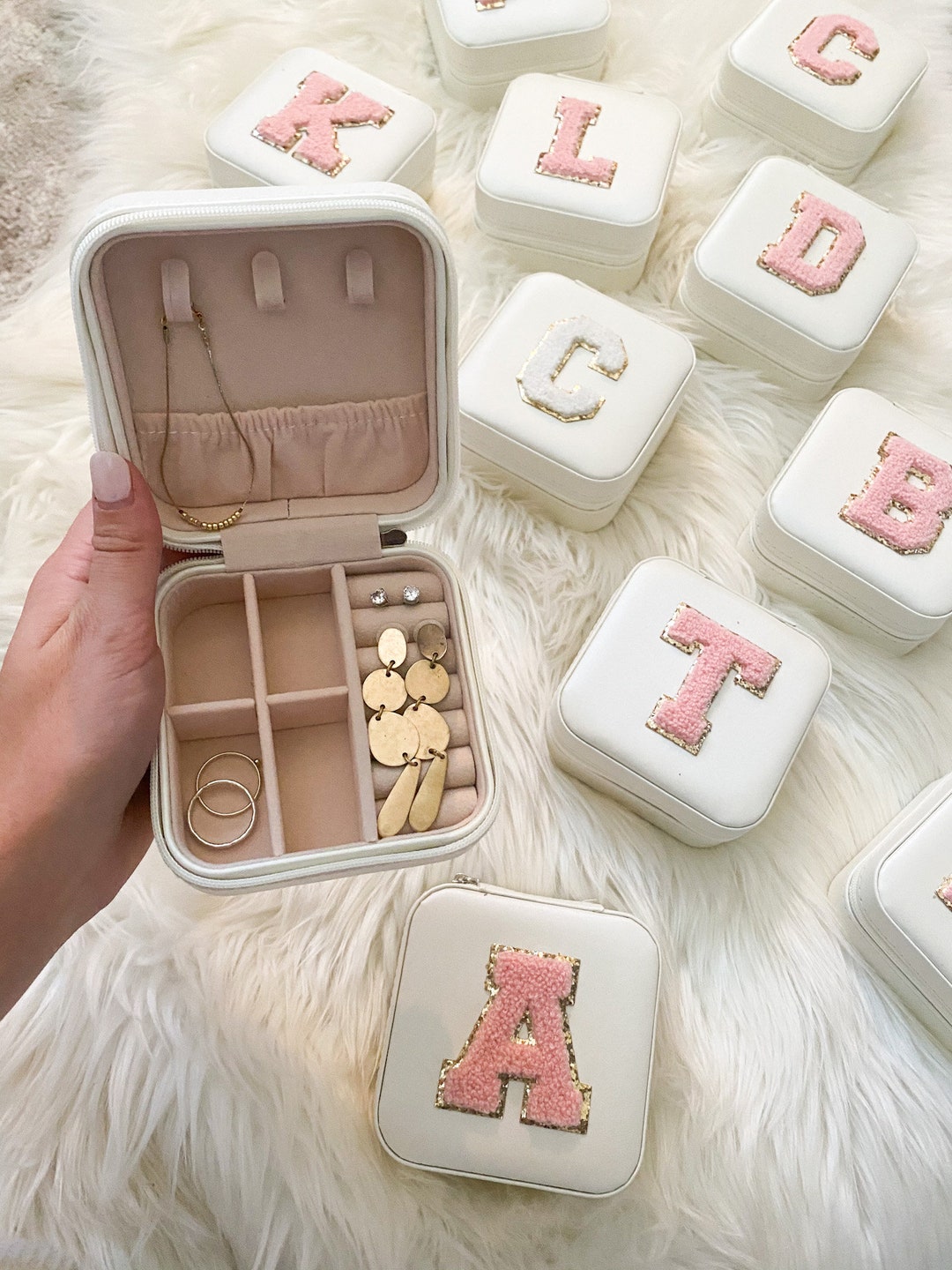 Travel Jewelry Case Personalized Jewelry Case Patch Travel Jewelry Box ...