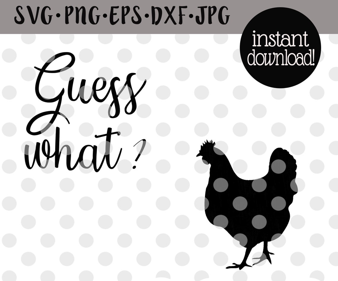 Guess What Chicken Butt Svg Baby Onesie Svg Funny Baby Svg for - Etsy
