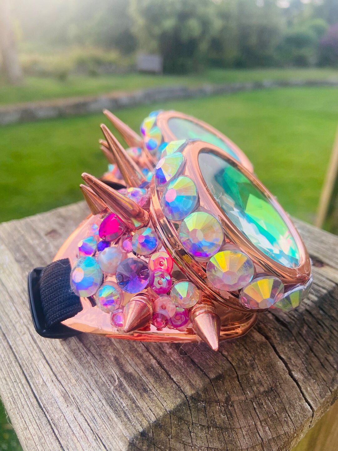 Rose Gold Gem Steampunk Goggles - Etsy