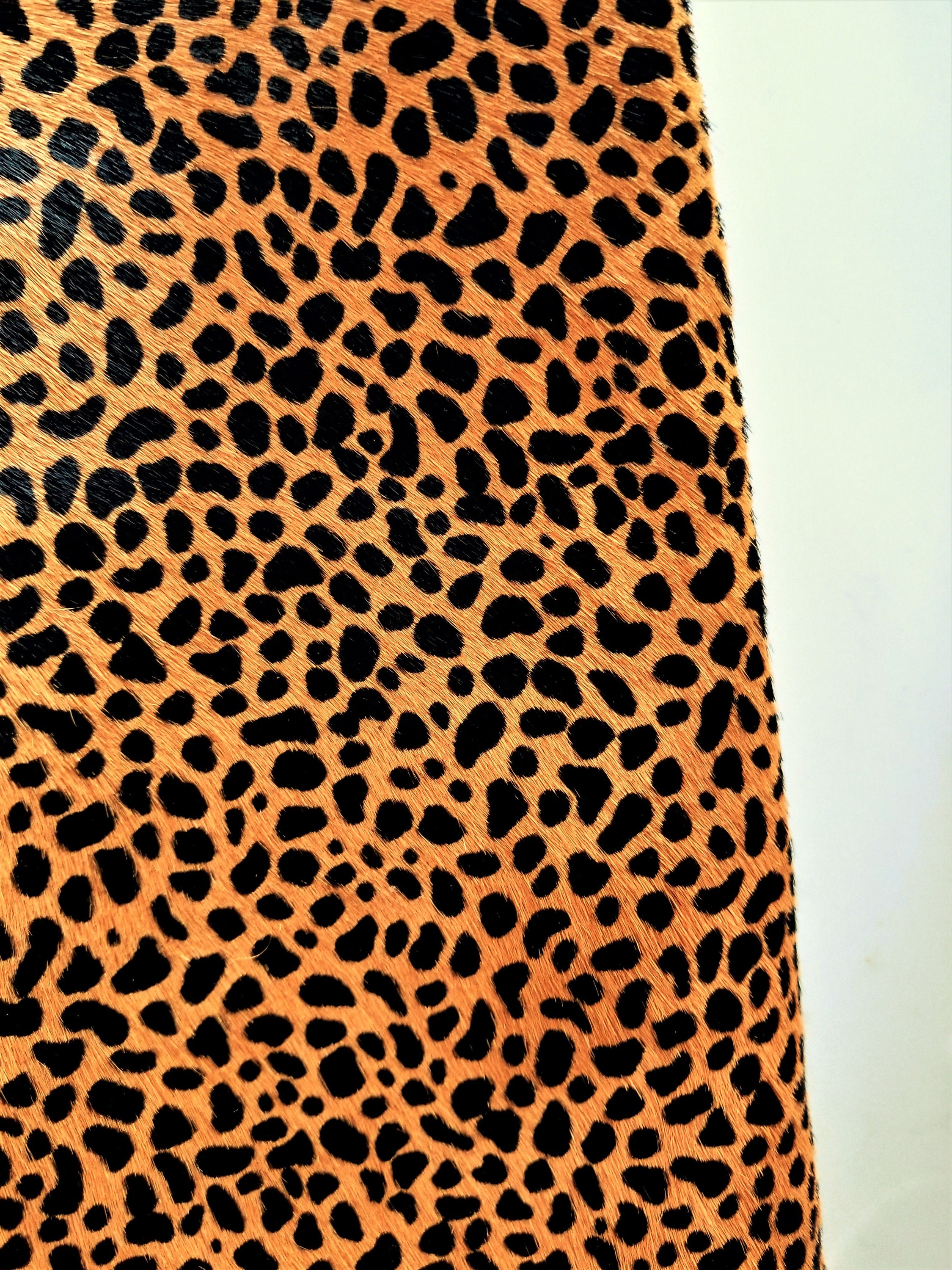 Hair on Leather, Short Cropped Hair Cowhide, Genuine Leather Pieces ...