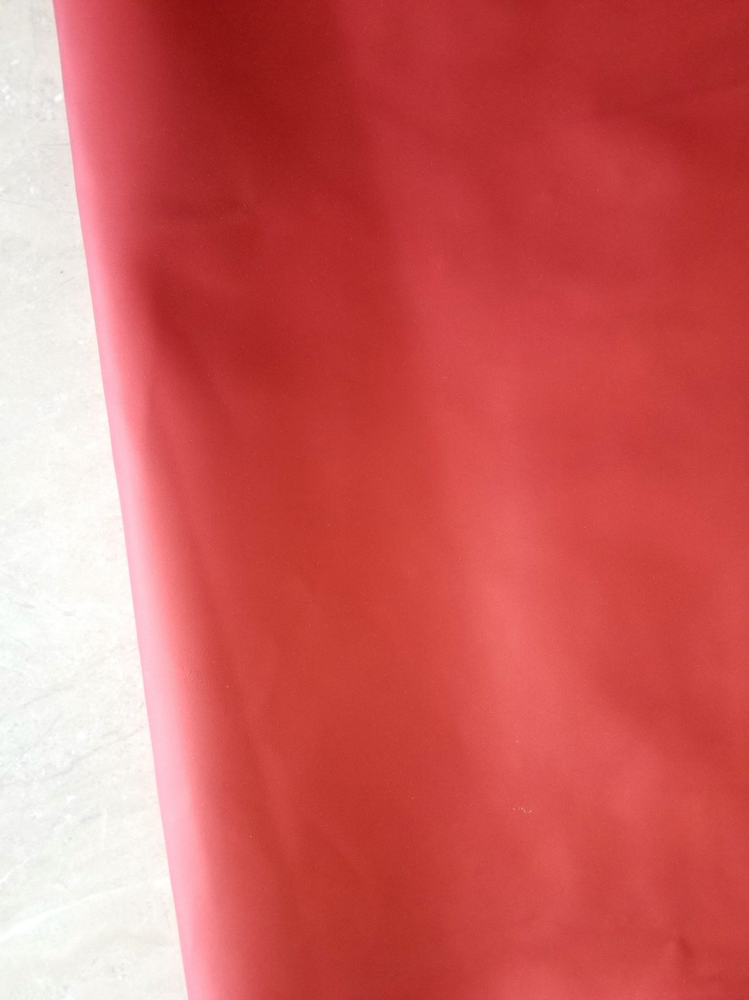 Dull Metallic Red, Real Leather, Firm Leather, Genuine Leather ...