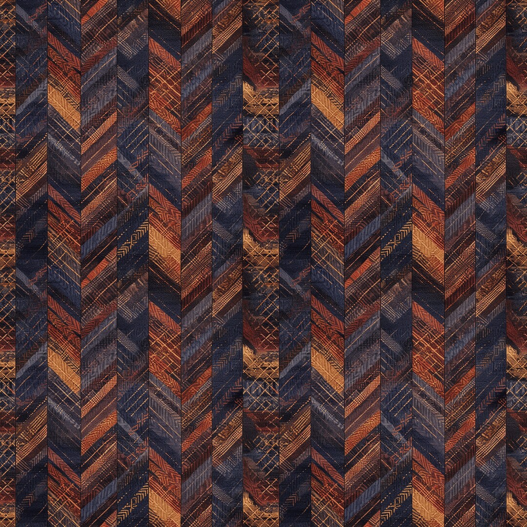 Shades of Brown Arrows, Chevron Leather Cowhide, Small Chevron, Genuine ...