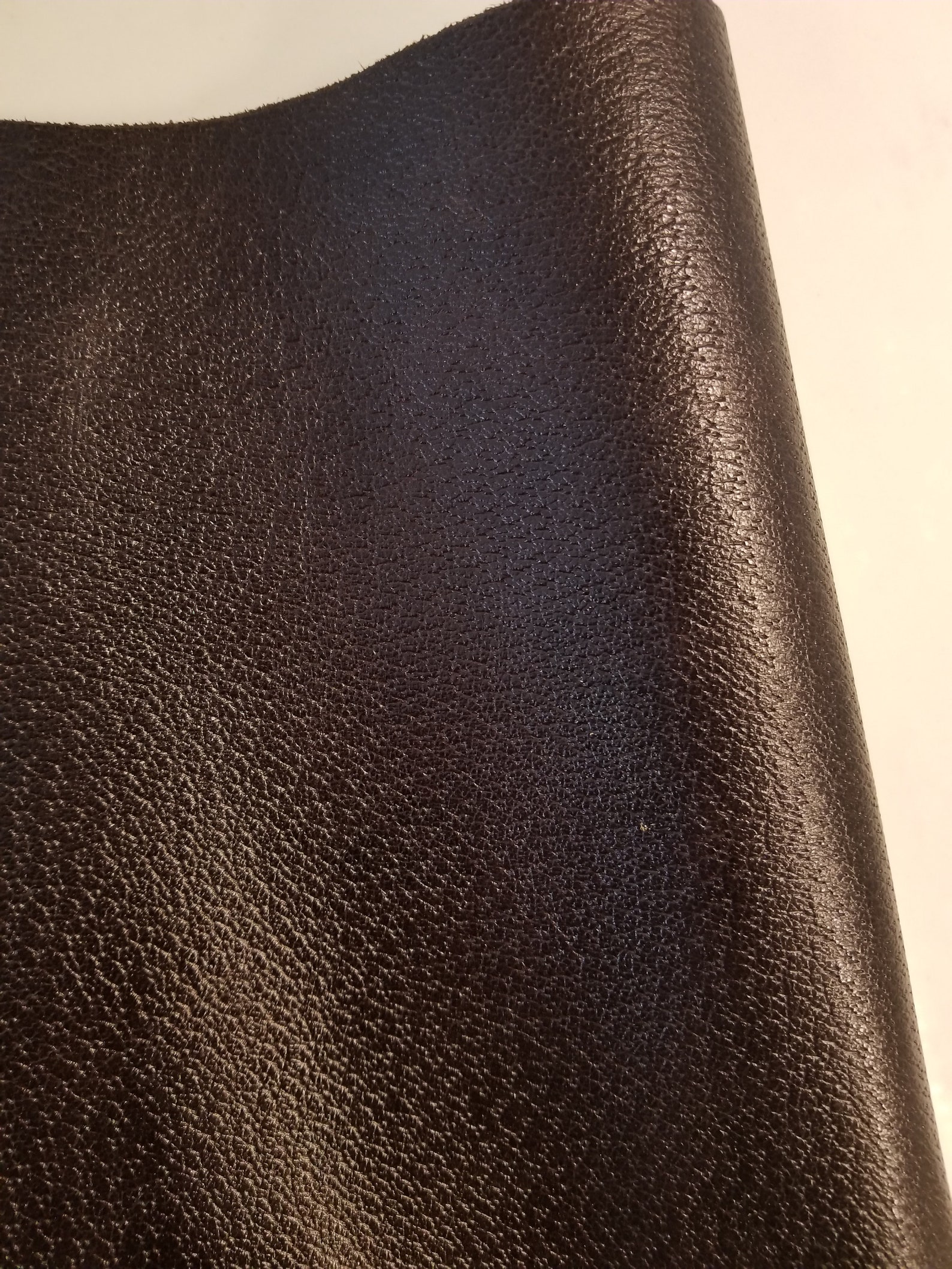 New Leather Real Leather Fabric Dark Brown Leather Real - Etsy