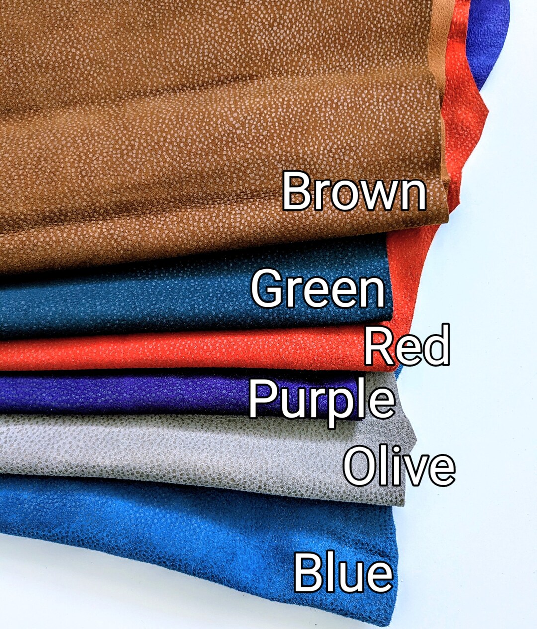 Suede Leather, Small Full Hide, Real Leather Fabric, Genuine Leather ...