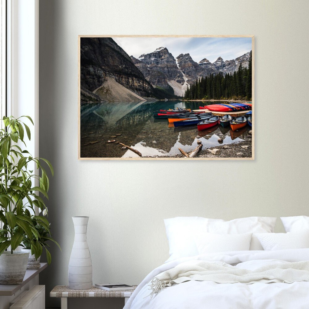 Moraine Lake in Banff National Park Alberta Canada on Premium Matte ...