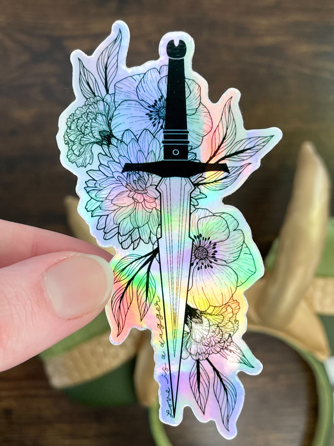 Loki Dagger Sticker Holographic Loki Show Merch - Etsy