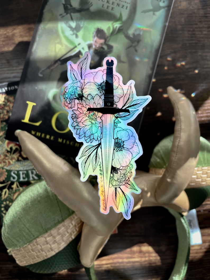 Loki Dagger Sticker Holographic Loki Show Merch - Etsy