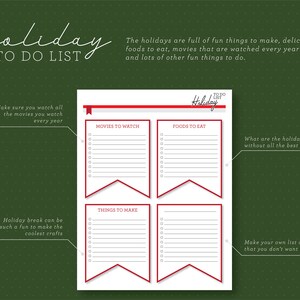 Holiday Planning Printable Bundle | Gift & Meal Planning | Discbound ...