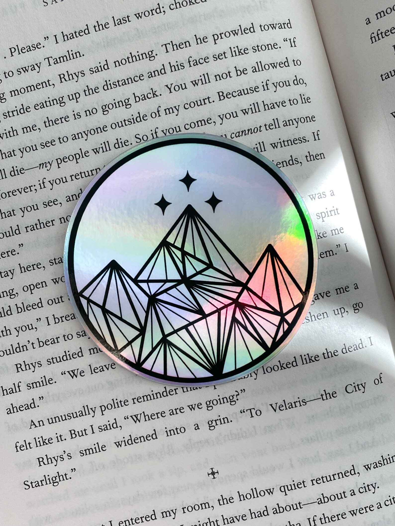 Night Court Symbol Sticker Holographic Vinyl Velaris Water - Etsy