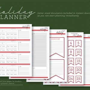 Holiday Planning Printable Bundle | Gift & Meal Planning | Discbound ...