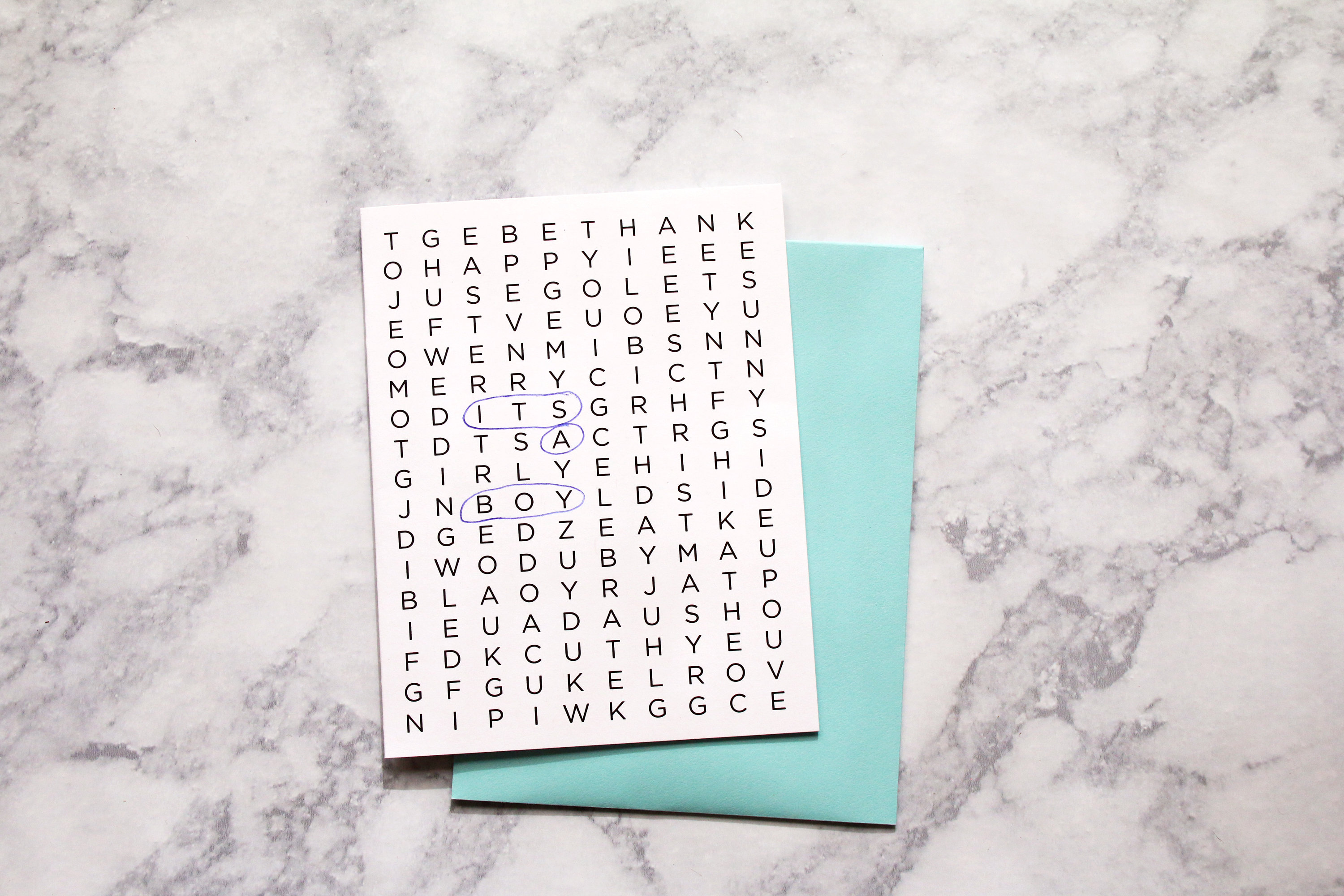 The Card for Everything Word Search Card Holiday Shower - Etsy