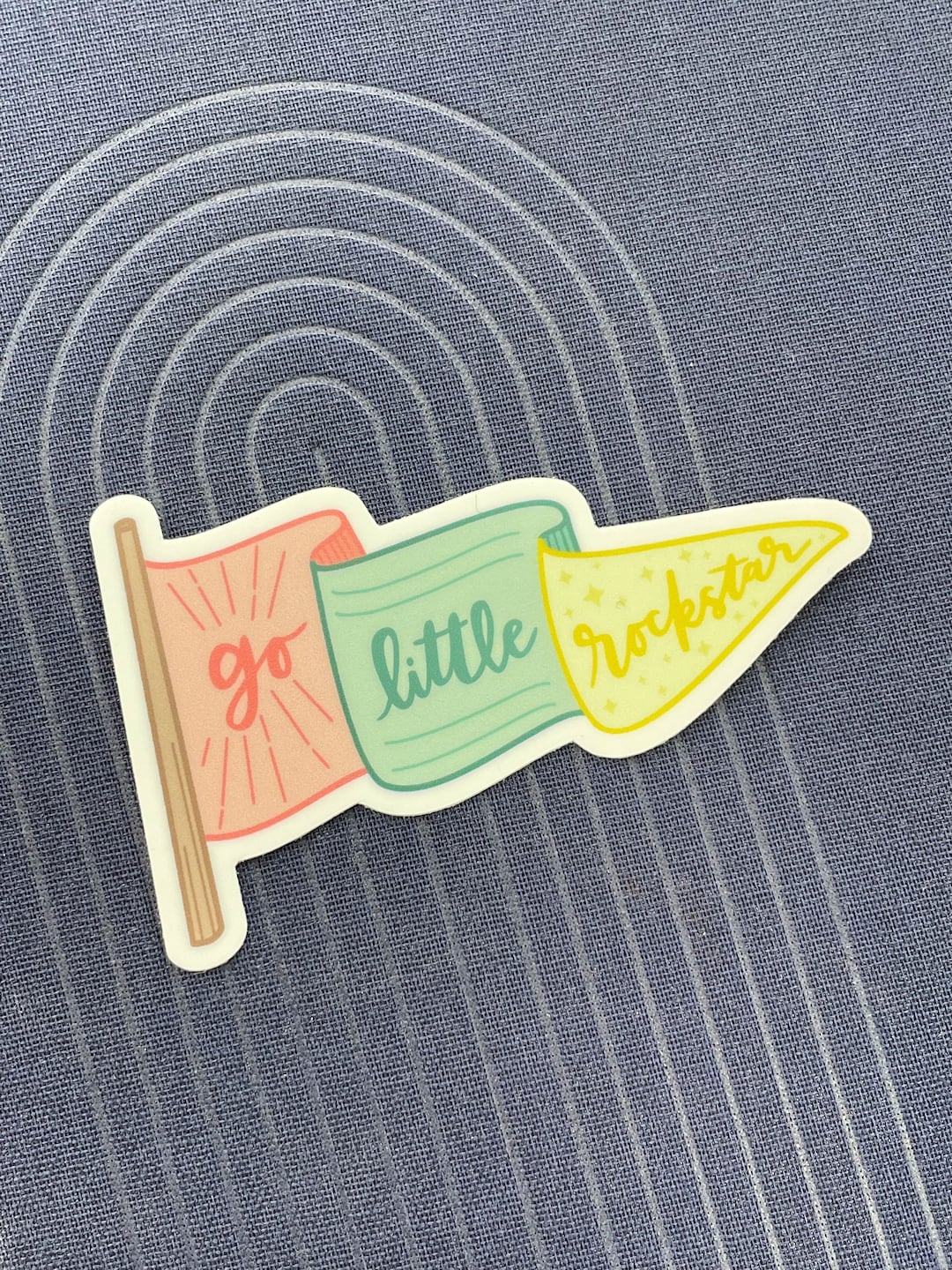Go Little Rockstar Sticker | Weatherproof Vinyl Graduation ...