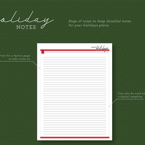 Holiday Planning Printable Bundle | Gift & Meal Planning | Discbound ...