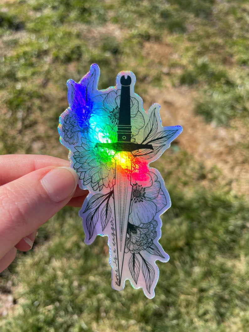 Loki Dagger Sticker Holographic Loki Show Merch - Etsy