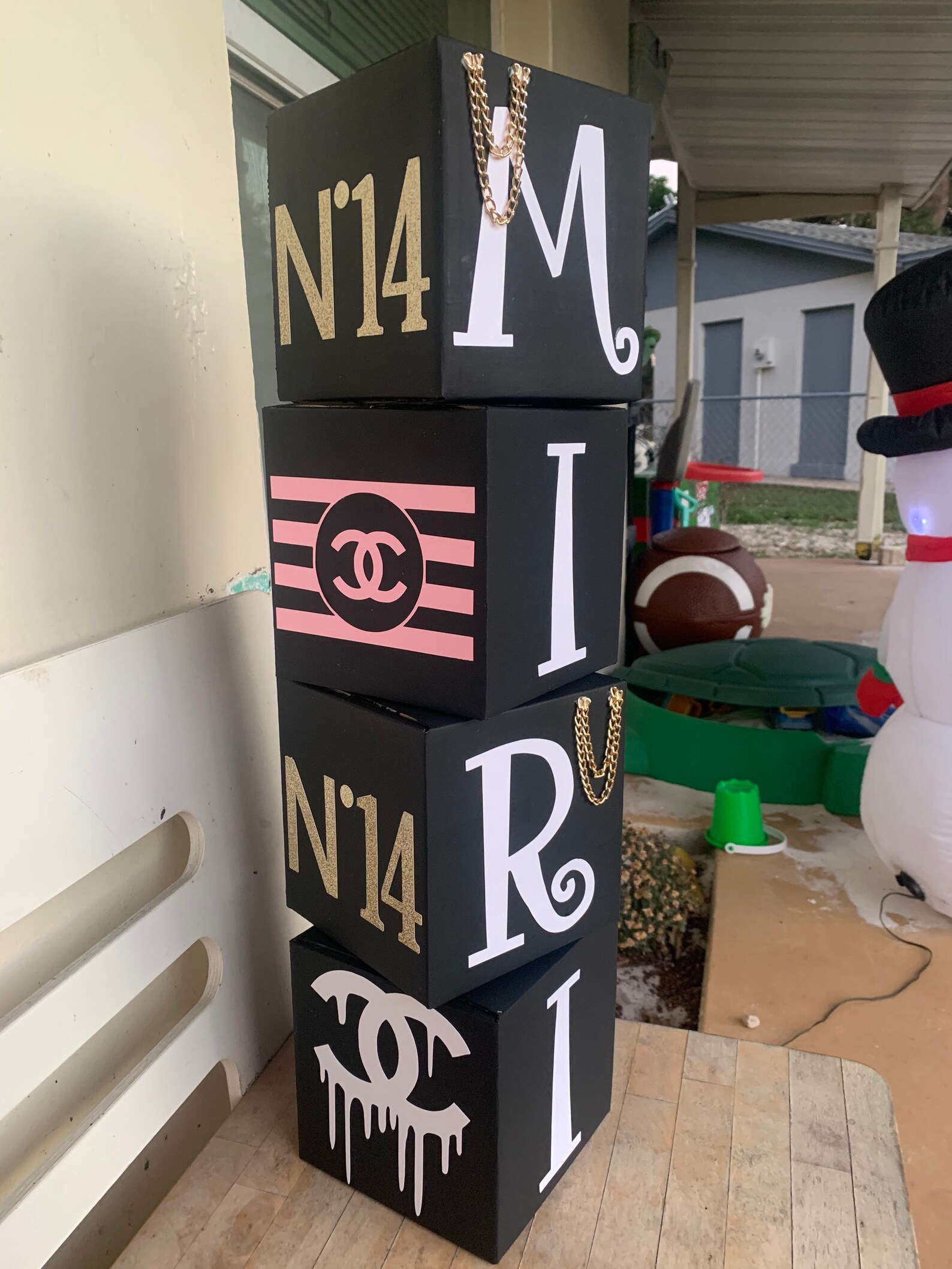 Name boxes birthday baby shower room | Etsy