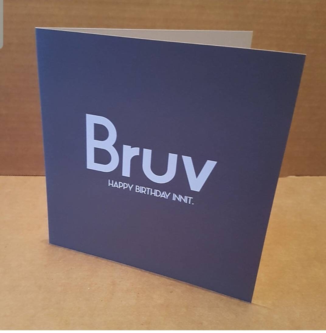 Bruv Card - by Streetgreets - Etsy
