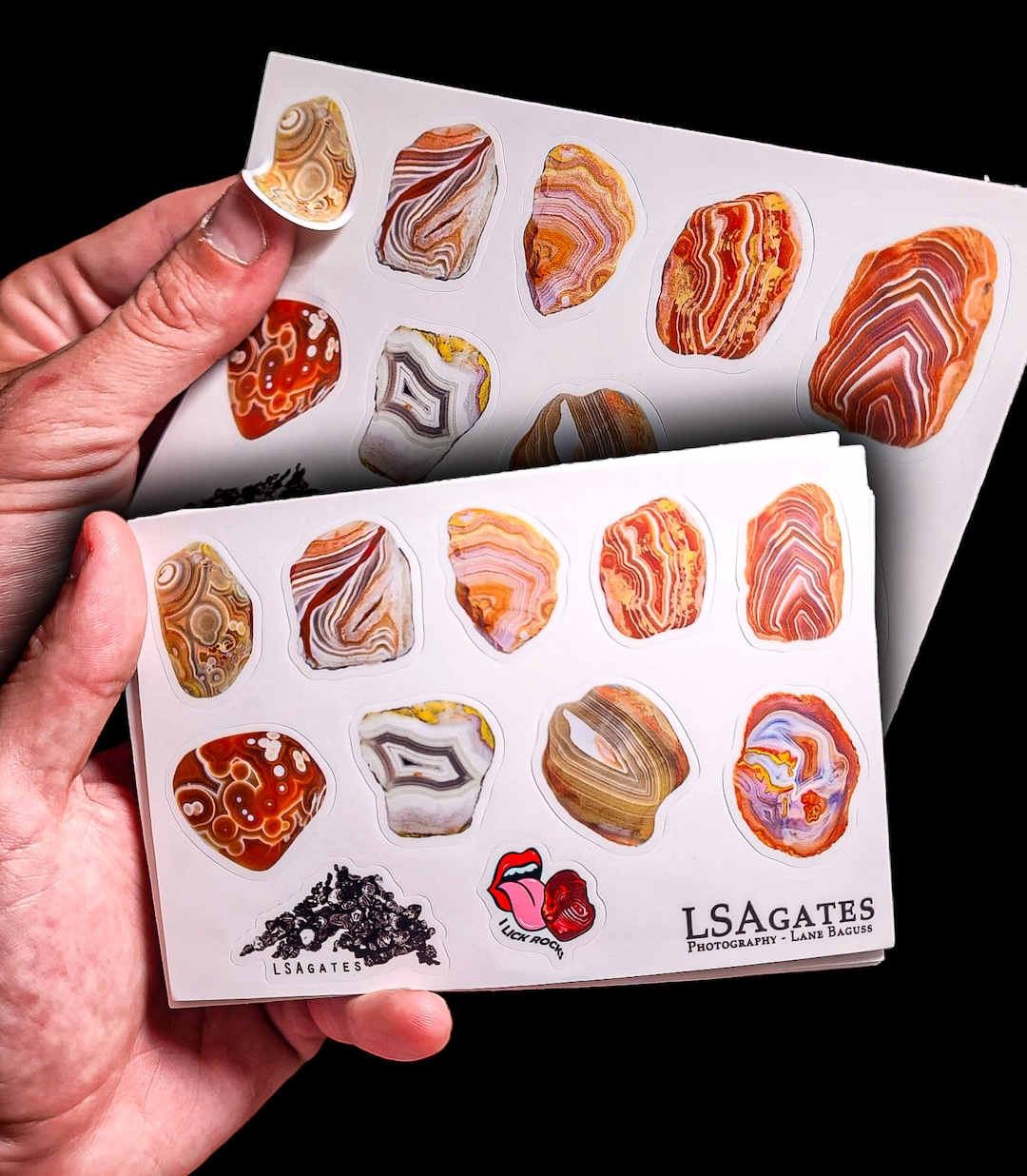 Lake Superior Agate Sticker Sheet | 6x4" Vinyl Sticker Sheet | UV ...