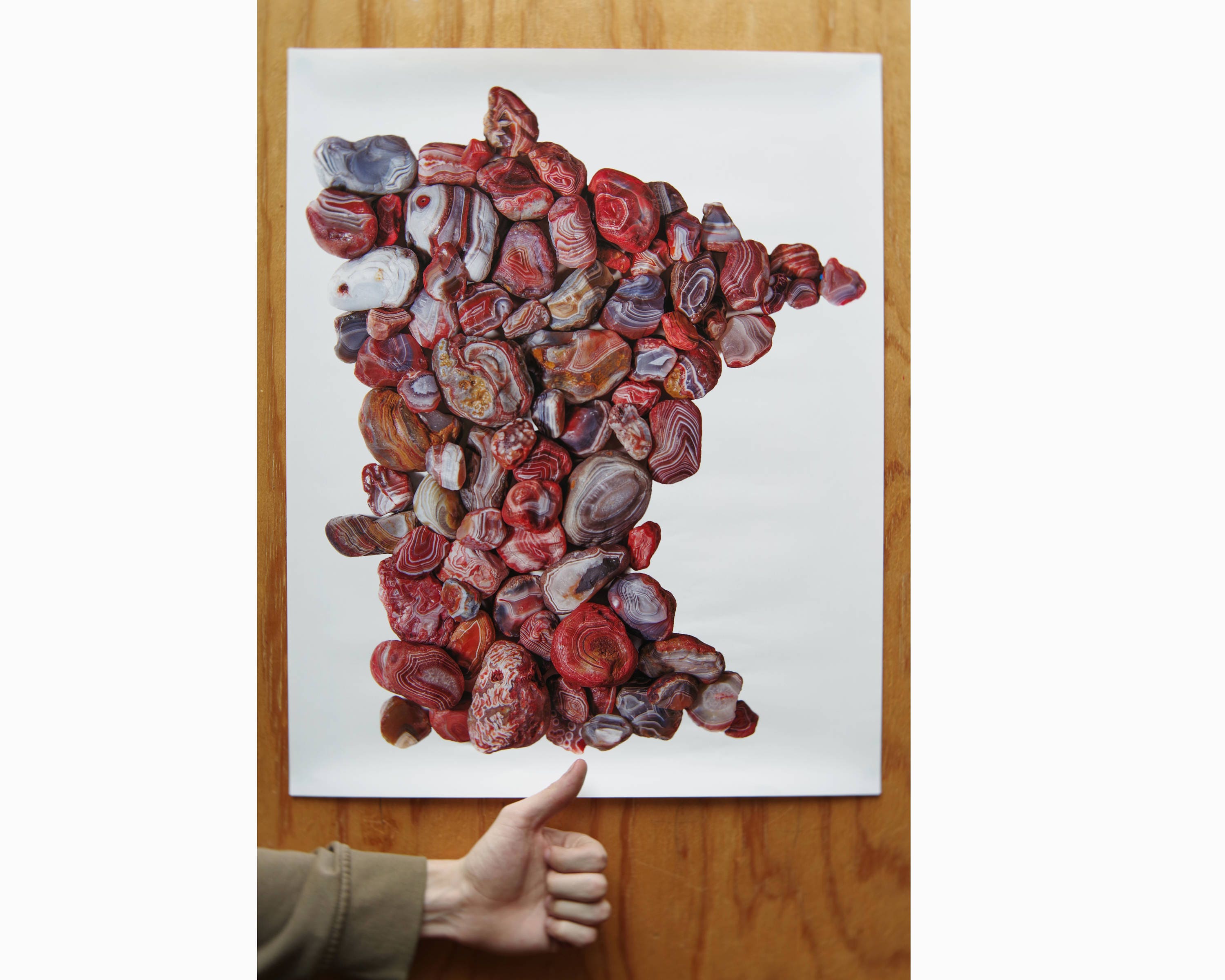 The MN State Gemstone posters Lake Superior Agate Collage - Etsy