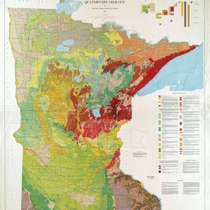 Glacial Geology Map of MN Quaternary Geologic Map of Minnesota Lake ...