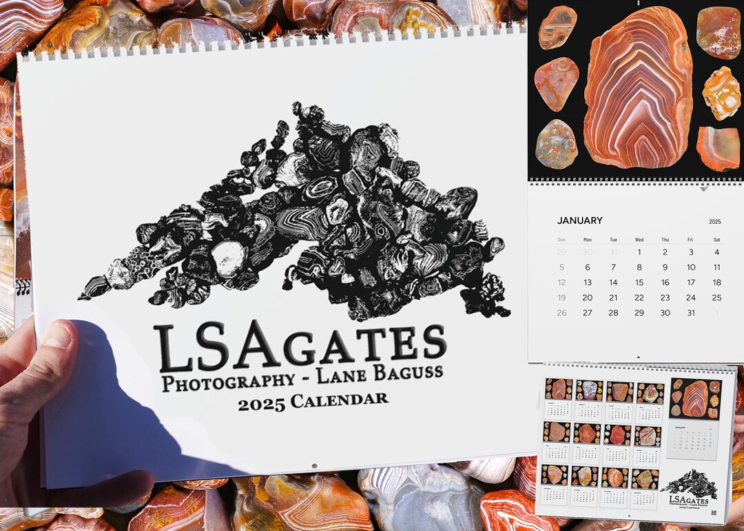Lake Superior Agate Wall Calendars 2025 - Lsagates Calendar for Home or ...