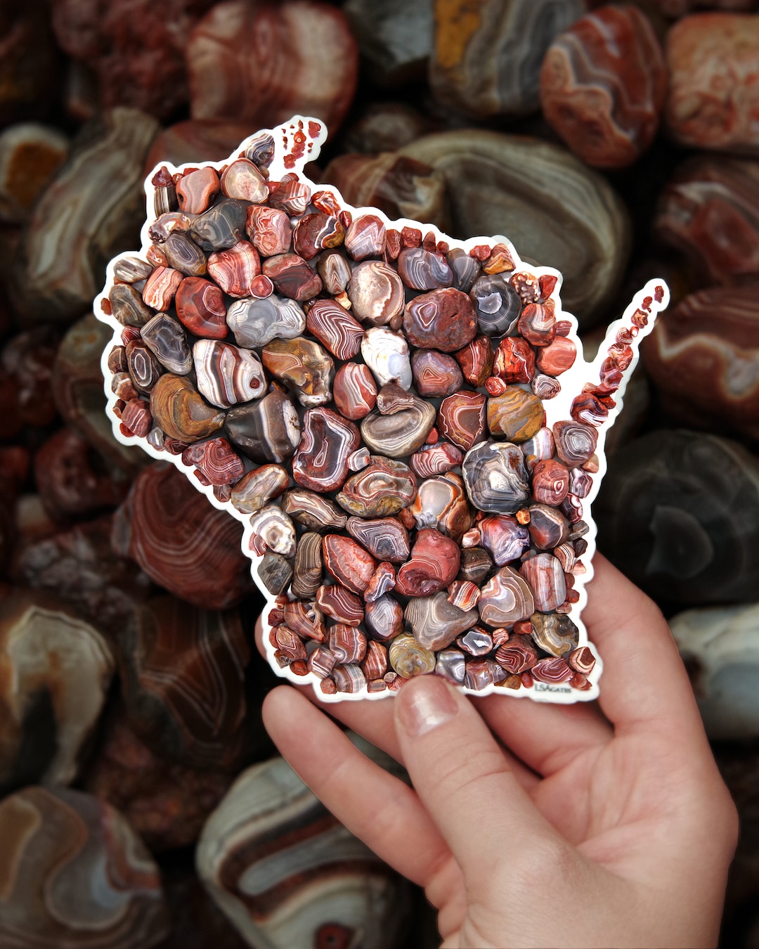 Lake Superior Agate Wisconsin Stickers - Vinyl Stickers - UV, Water ...