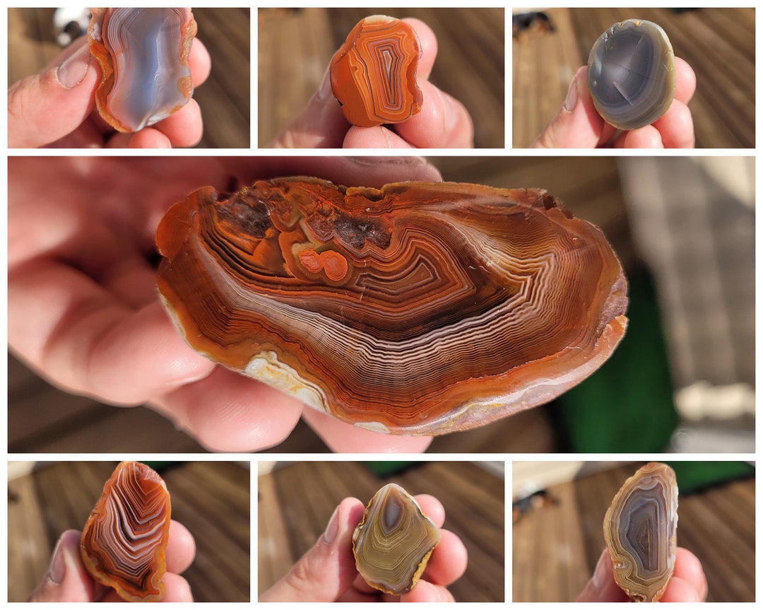 Face Polished Lake Superior Agates Cut Pairs / Face Polished Individual ...