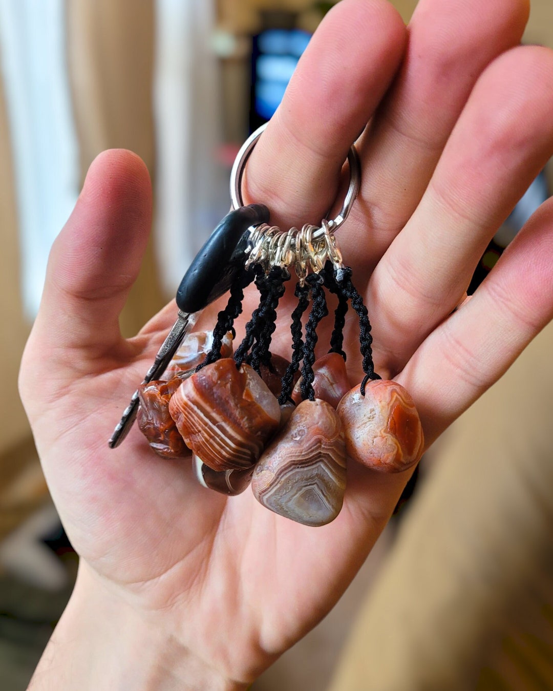 Lake Superior Agate Keychains - the Minnesota State Gemstone - Sturdy ...