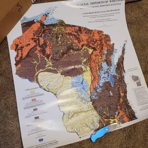 Quaternary Geologic Map of Wisconsin Glacial Geology Map of WI Lake ...