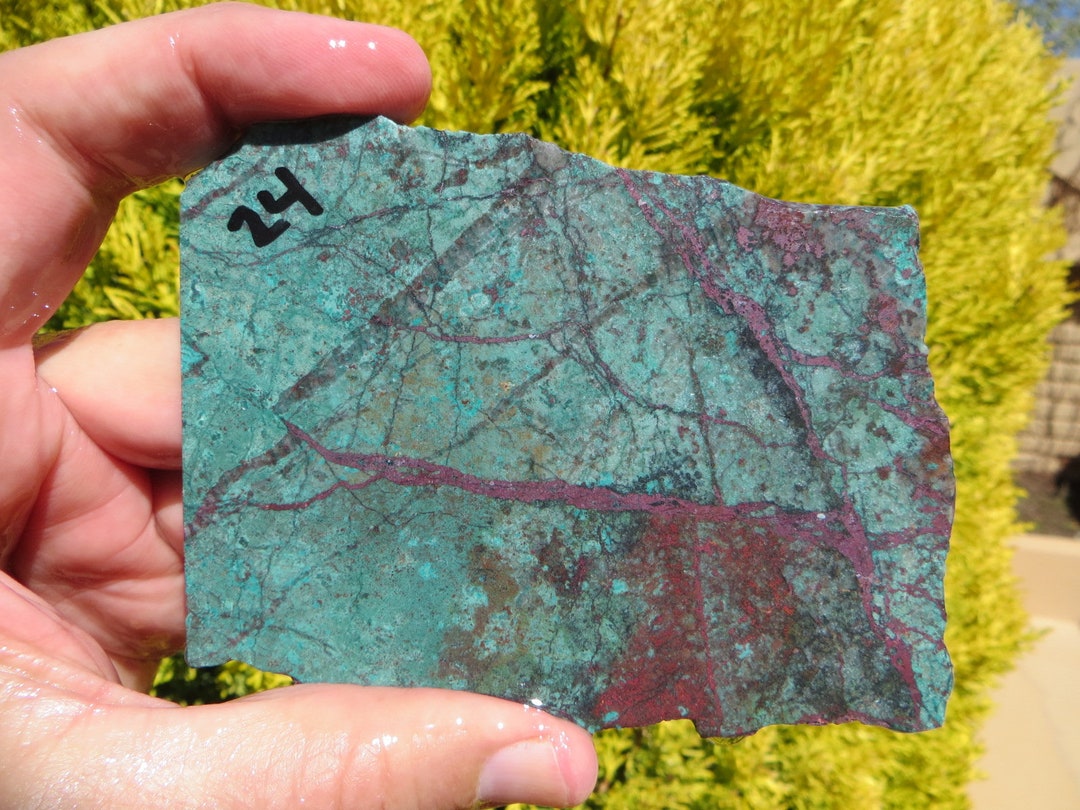 Sonora Sunrise Slab, Sonora Sunset, Cuprite With Chrysocolla and ...