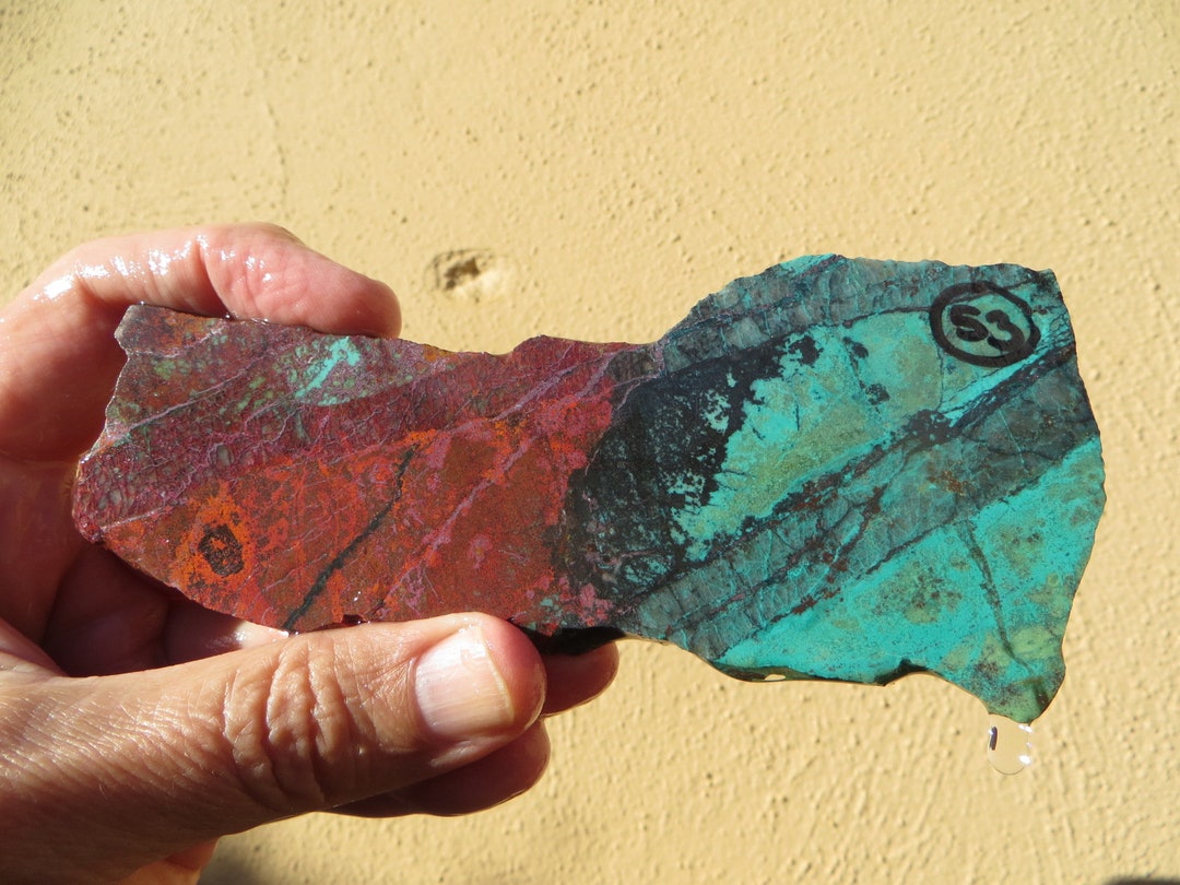 Sonora Sunrise Slab, Sonora Sunset, Cuprite With Chrysocolla and ...