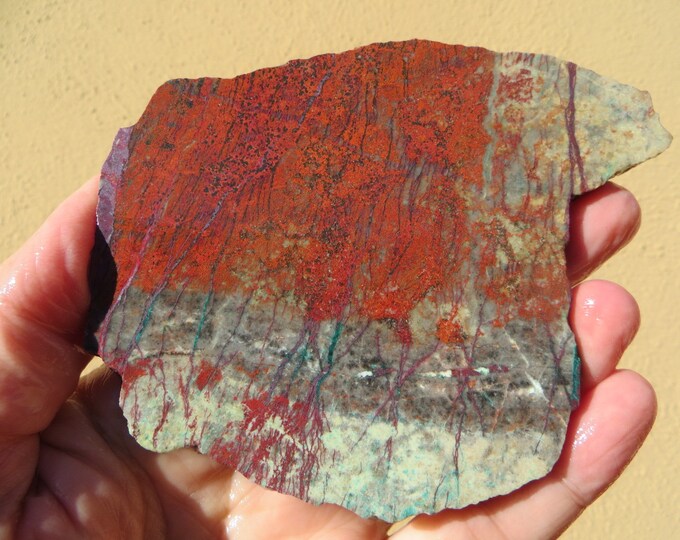 Sonora Sunrise Slab, Sonora Sunset, Cuprite With Chrysocolla and ...