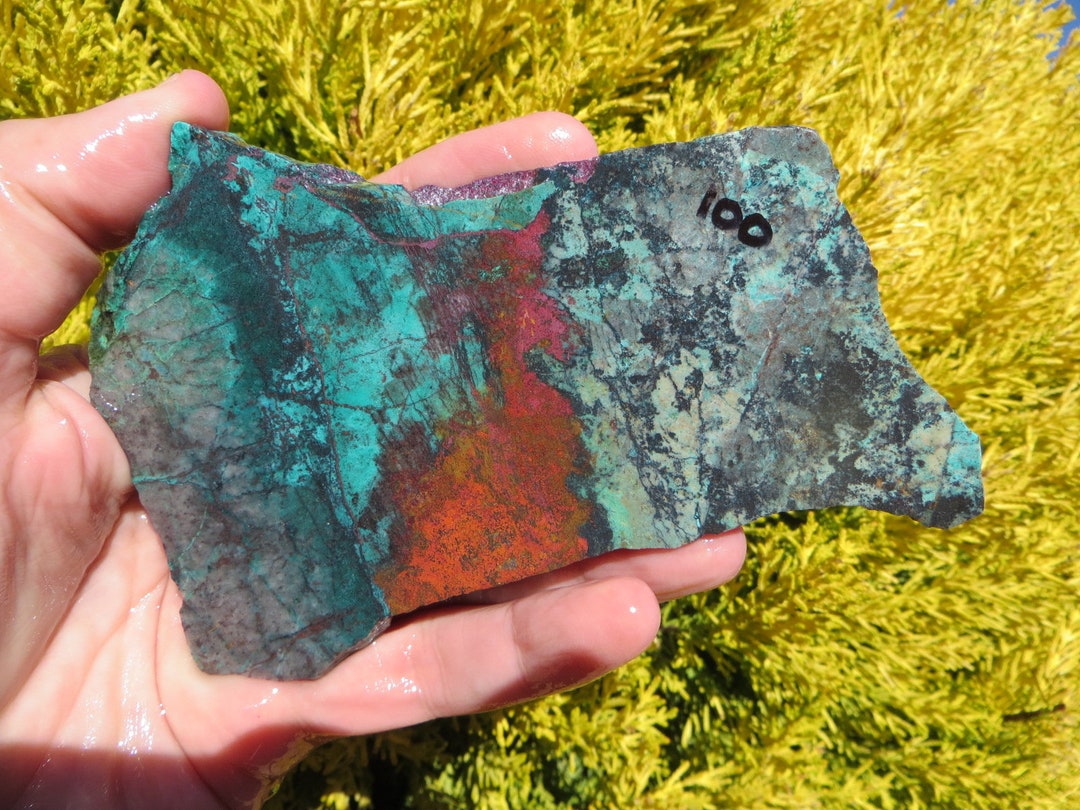 Sonora Sunrise Slab, Sonora Sunset, Cuprite With Chrysocolla and ...