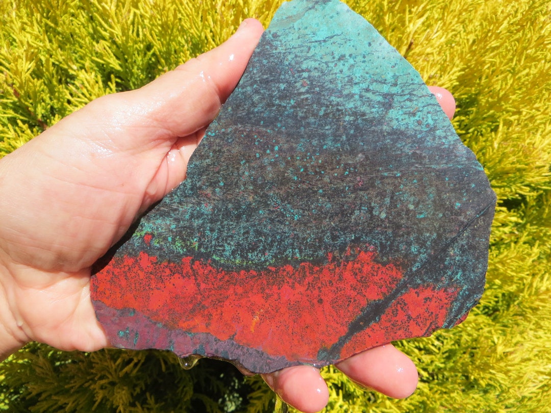 Sonora Sunrise Slab, Sonora Sunset, Cuprite With Chrysocolla and ...