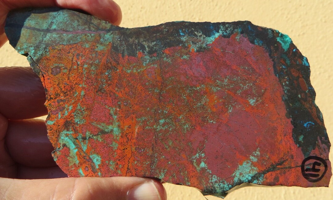 Sonora Sunrise Slab, Sonora Sunset, Cuprite With Chrysocolla and ...
