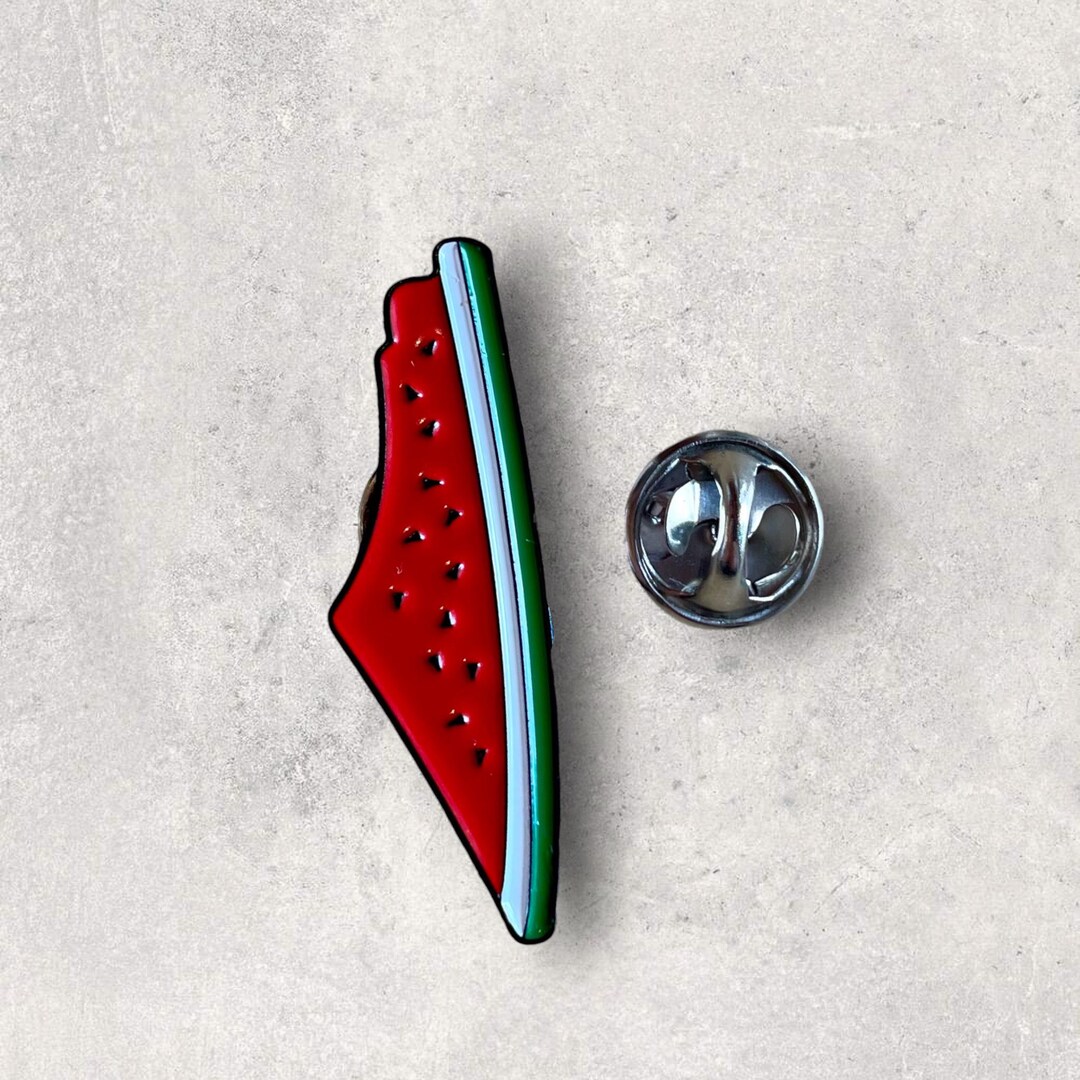 Watermelon Slice Pin Palestinian Heritage Enamel Pin - Etsy