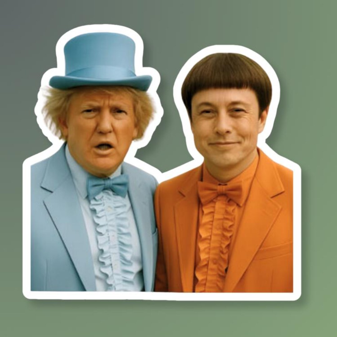 Trump and Musk Dumb & Dumber Sticker – Funny Political Vinyl Decal - Etsy