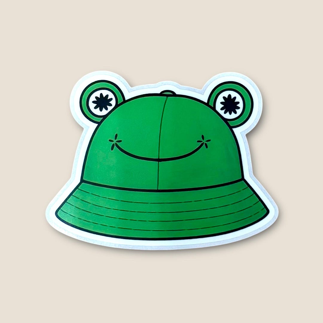 Greta Thunberg Frog Hat Sticker | Climate Change & Palestinian ...