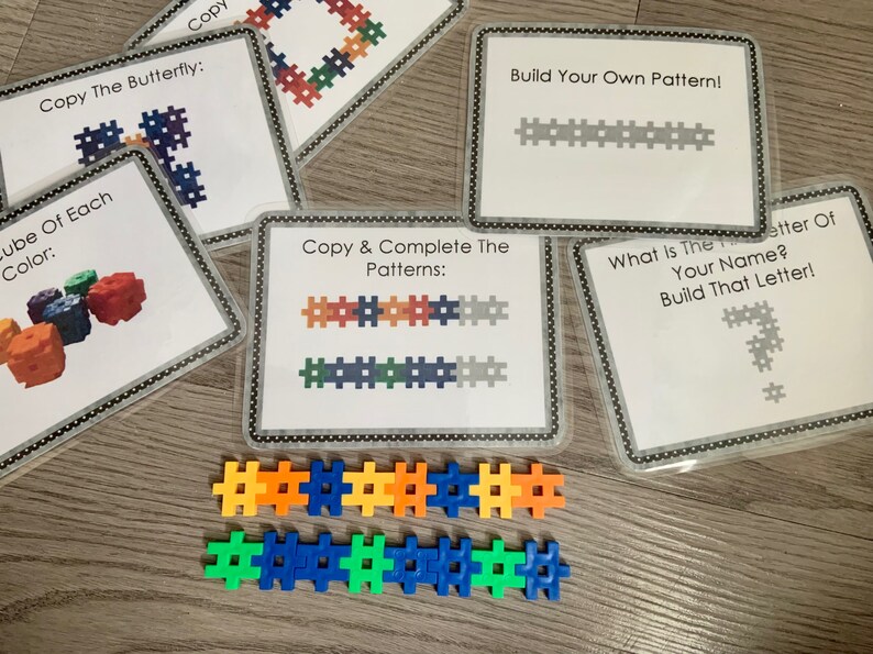 Hashtag Building Blocks Activity / Task Cards - Etsy