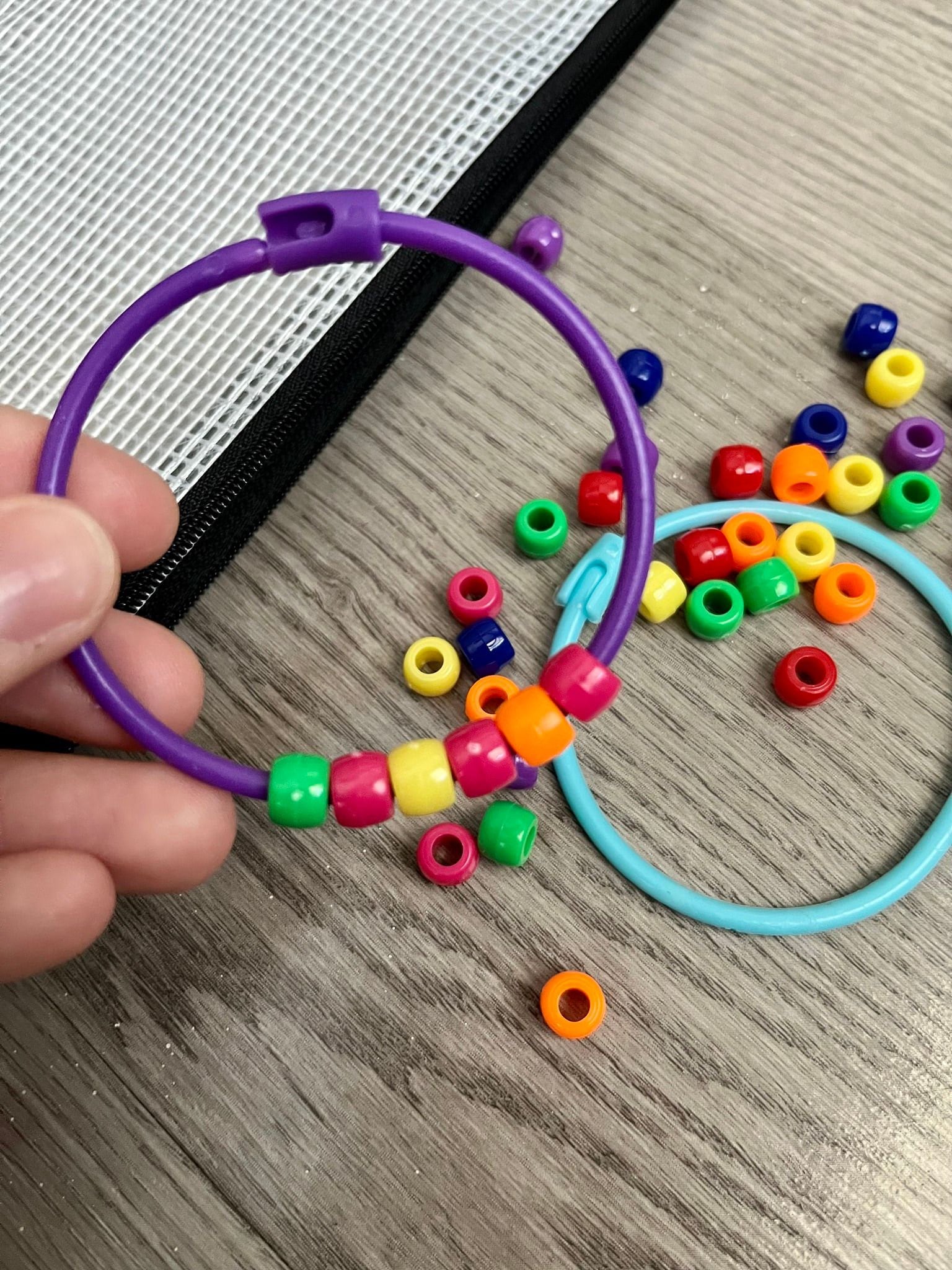 Fine Motor Bead Stringing Bracelet Activity Perfect Home - Etsy