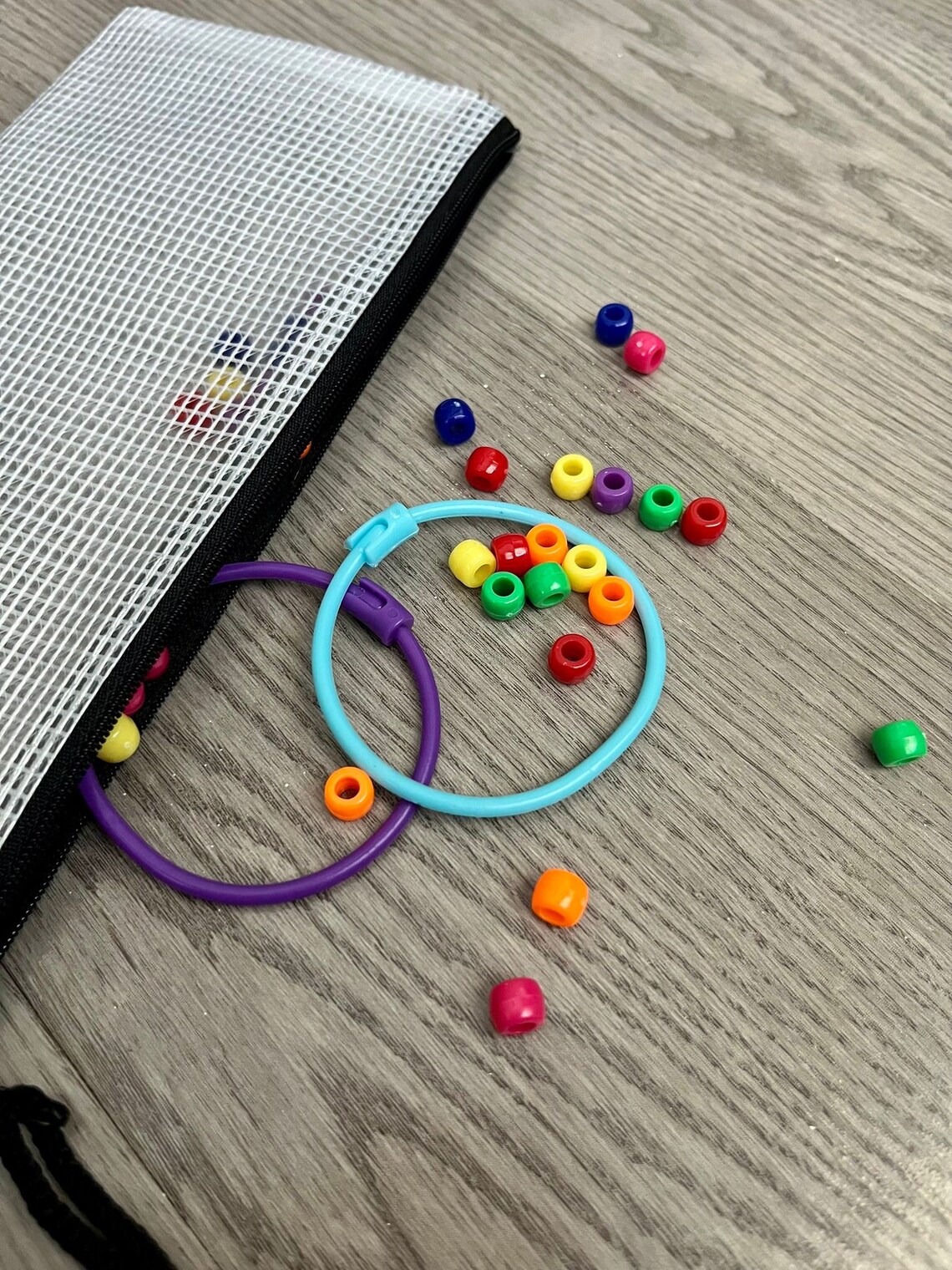 Fine Motor Bead Stringing Bracelet Activity Perfect Home - Etsy