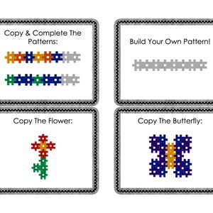 Hashtag Building Blocks Activity / Task Cards - Etsy