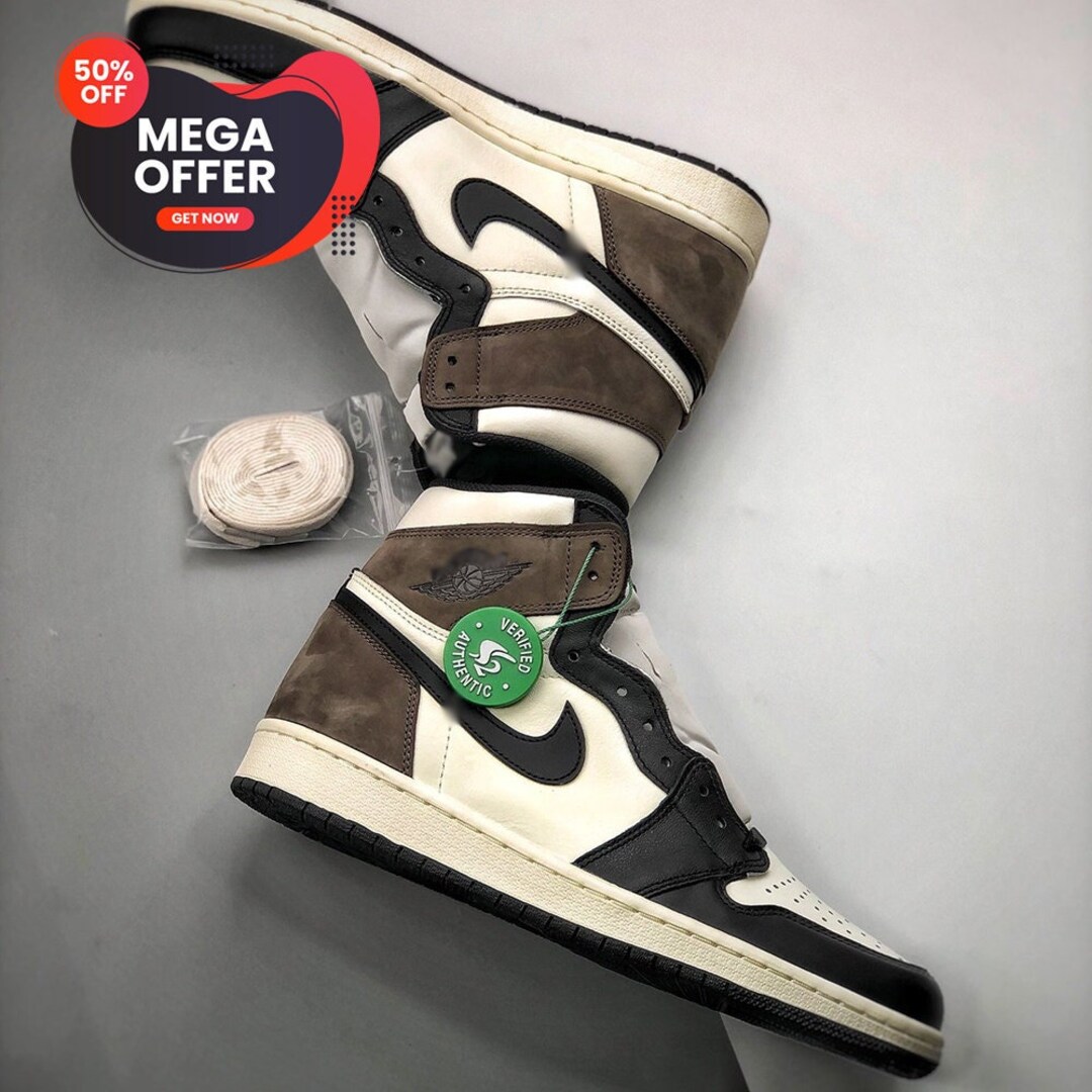 AJ1 Dark Mocha Handmade Sneaker for Christmas and Black - Etsy