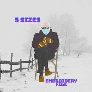 Bernie Sanders Embroidery Digital Design - 5 Sizes Available! - 2021 ...