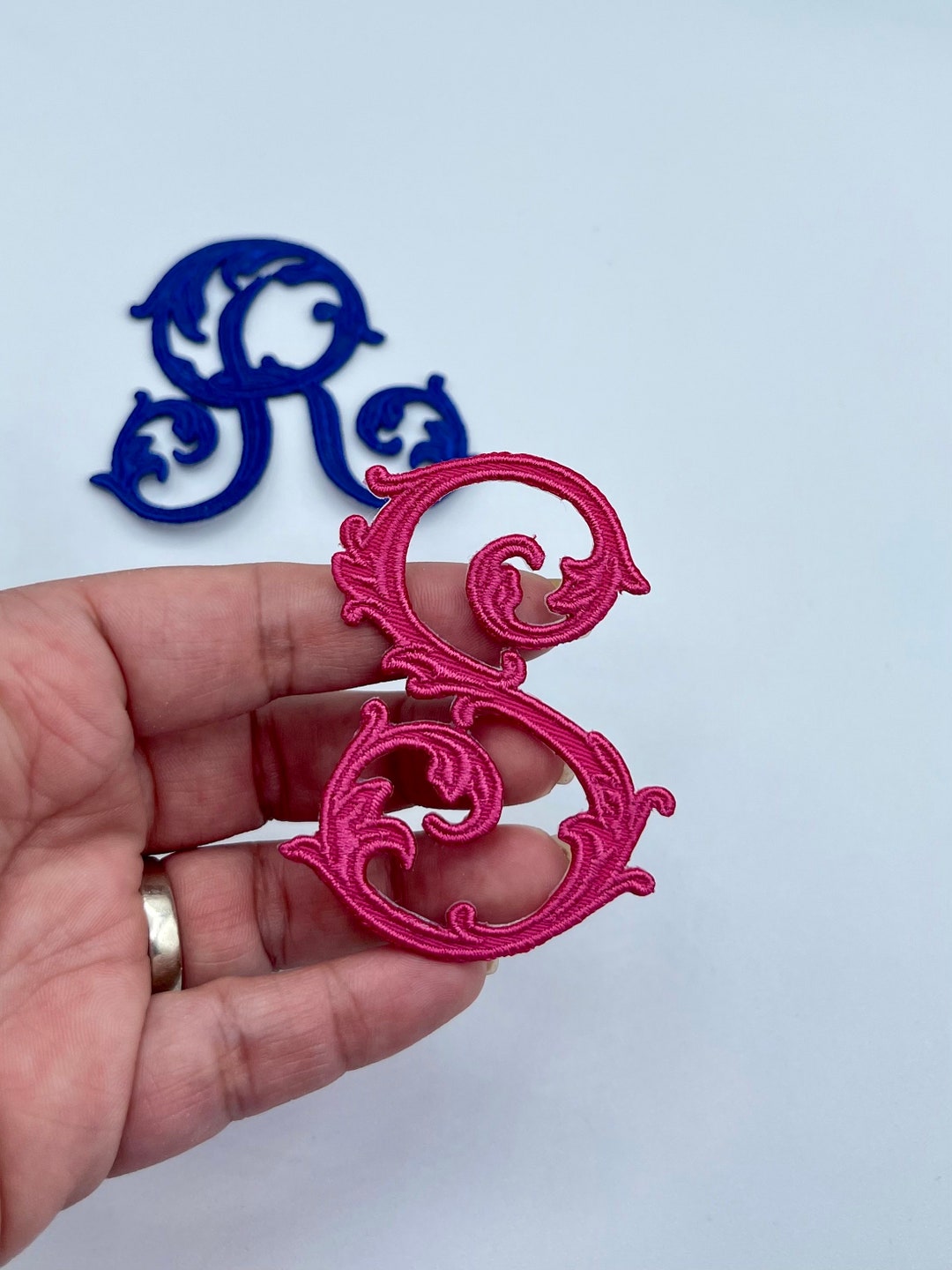 Custom Iron on Monogram Patch - Personalized Letter - Kids - Bride ...