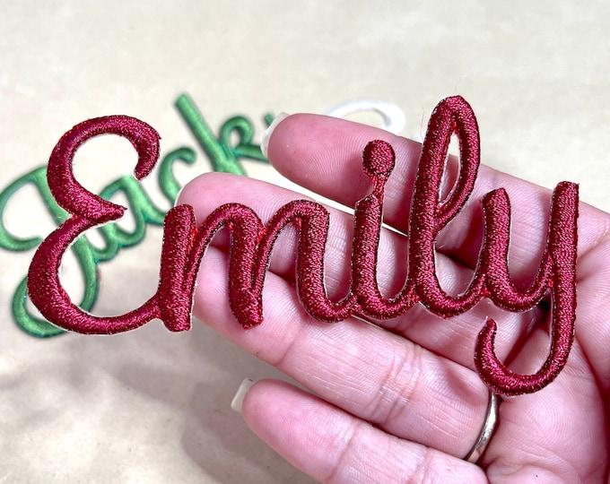 Iron on Single Name Patch, Personalized Name Patch, Iron on Name ...