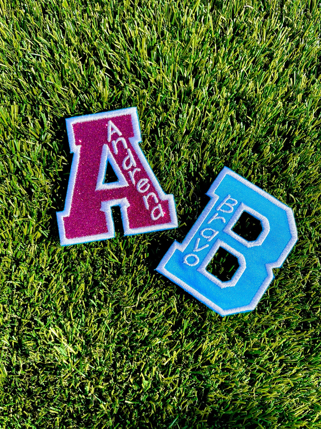 Varsity Letter Custom Name Patch - Personalized Name Patch - Iron-on ...