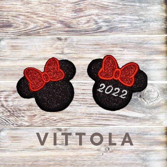 Sparkly Mouse Head Patch Personalized 2022 Iron on - Etsy