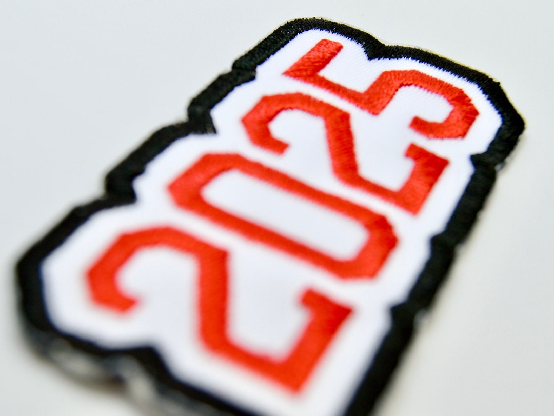 Custom Number Year Patch - Graduation - Iron on Patch - Kids - Sparkly ...