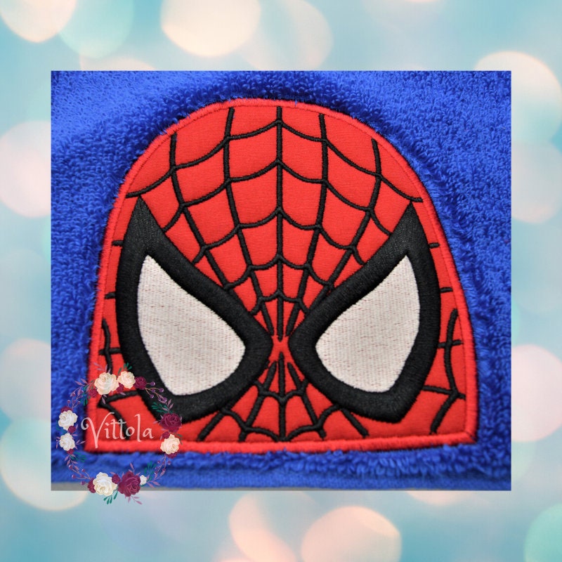 Spider Peeker Appliqué - PES Hood Towel Embroidery Design 5" & 6 ...
