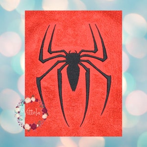 Spider Peeker Appliqué - PES Hood Towel Embroidery Design 5" & 6 ...